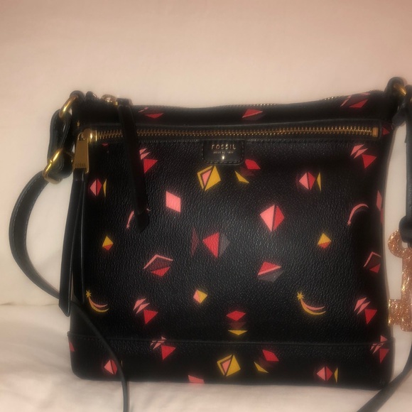 Fossil | Bags | Fossil Multi Colored Print Crossbody Bag | Poshmark